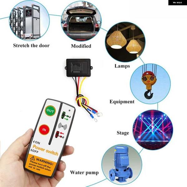 ATV ジープ SUV トラック 12/24V 多用途ウインチ リモート コントロール キット 受信機 モジュール 送信機 ハンドセット スイッチ コントローラ ー カスタム パーツ アクセサリーHign-concerned Chemica...