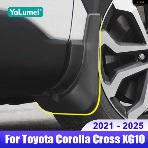 トヨタ カローラ クロス XG10 2021-24 2025 ハイブリッドカー マッド フラップ マッドガード スプラッシュガード フェンダー プロテクター アクセサリー カスタム パーツ アクセサリーHign-concerned Chem...