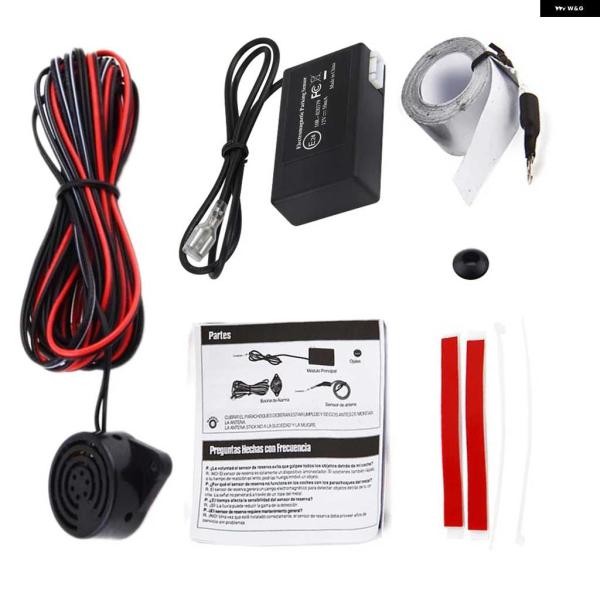 電磁式自動車 パーキング センサー 後退用 バックアップレーダー ブザーアラーム付き穴 あけ不要 車探知機 カスタム パーツ アクセサリーHign-concerned Chemical:NoneModel Name:Auto Electro...