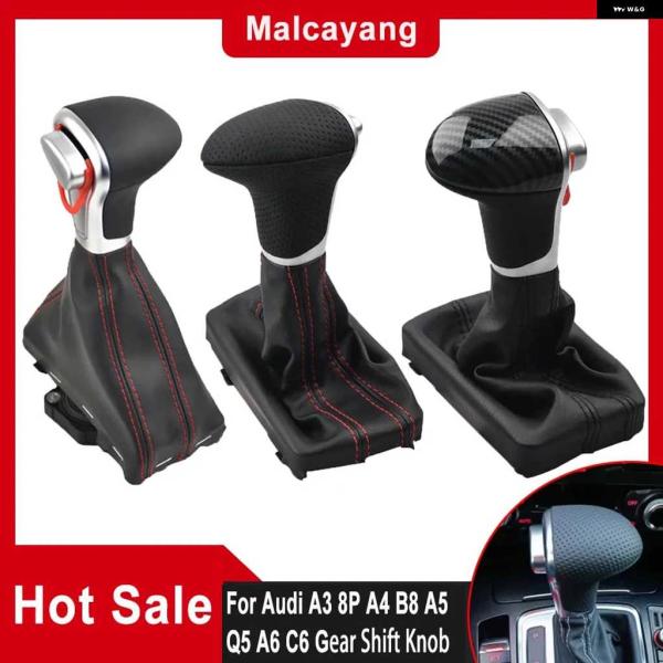 オートマチック シフト ノブ アウディ A6 C6 A3 8P A4 B8 A5 Q5 2009 2010 2011 ギア シフト ノブ ブーツ カーアクセサリー カスタム パーツ アクセサリーHign-concerned Chemical...
