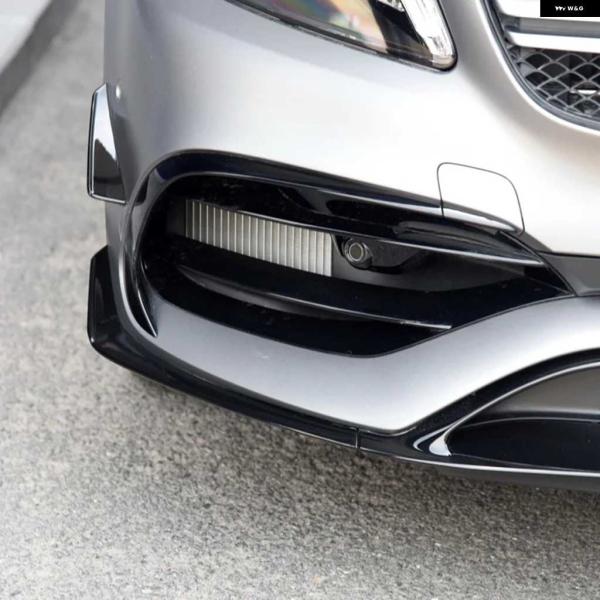 フロント バンパー スポイラー スプリッター トリム メルセデス ベンツ A クラス W176 AMGライン A45 2015-18 グロッシーブラック カスタム パーツ アクセサリーHign-concerned Chemical:None...