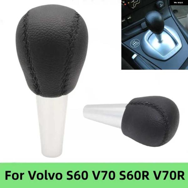 オートマチック AYTO カー スタイリング ギア シフト ノブ レザー レバー シフター ハンドボール ボルボ S60 V70 S60R V70R インテリア アクセサリー カスタム パーツ アクセサリーHign-concerned Ch...
