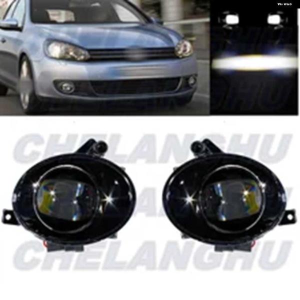 VW ゴルフ 6 A6 MK6 2009-13 左右フロント凸レンズ フォグランプ LED バルブ 付きペア カスタム パーツ アクセサリーHign-concerned Chemical:NoneCar Brand:VWWattage:24...