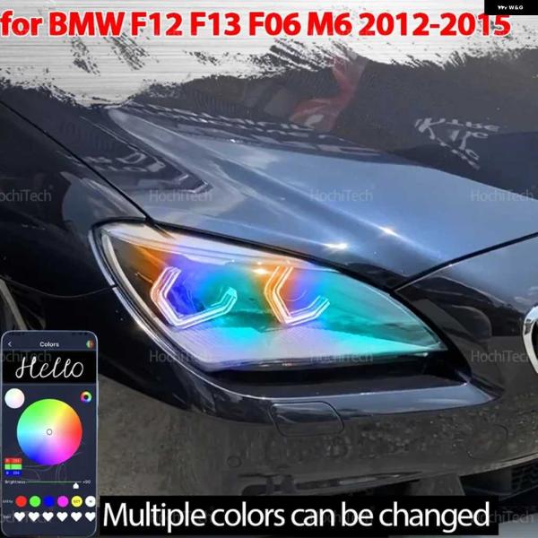 BMW 6シリーズ F12 F13 F06 M6 2011-2017 ダイナミックカー スタイリング マルチカラー アプリ コントロール LEDリング M4 スタイル ウィンカーライト カスタム パーツ アクセサリーHign-concern...