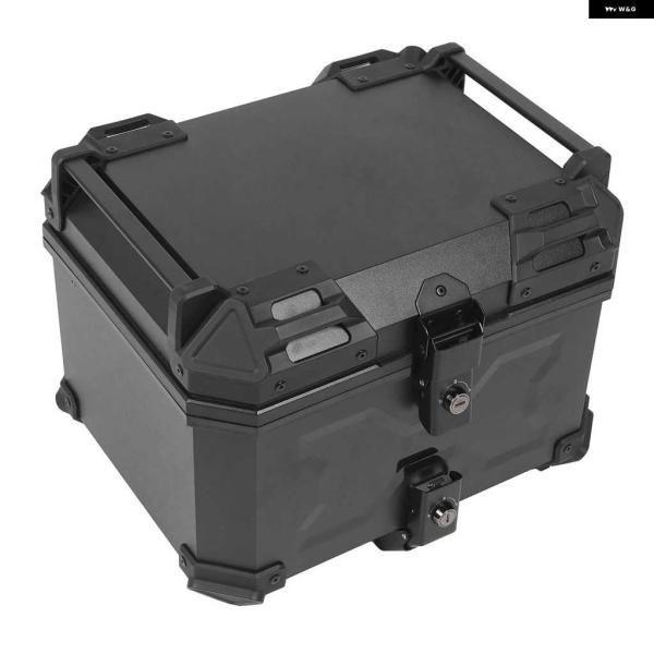 45L オートバイ トップ ボックス 汎用 防水 リア キャリア 収納 ツールケース トランク ツアーテール ボックス クイックリリースプレート付き カスタム パーツ アクセサリーHign-concerned Chemical:NoneSp...