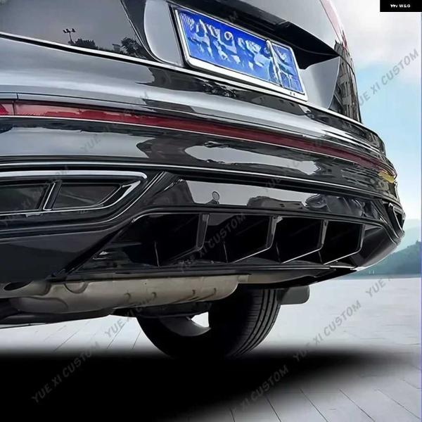 VW ティグアン Rライン / ティグアン R MK2 フェイスリフト 2020-2023 車 リアバランス リア バンパー ディフューザー リアリップ カナード スポイラー スプリッター カスタム パーツ アクセサリーHign-conce...