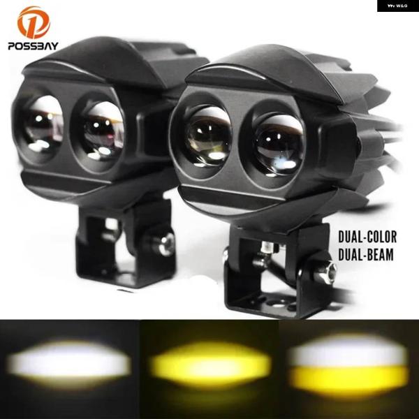 汎用 オートバイ バイク LED フォグランプ 8-80V 20W補助ランプハイ/ロービーム オートバイ バイク アウター ヘッドライト フォグランプ スポットライト カスタム パーツ アクセサリーHign-concerned Chemic...