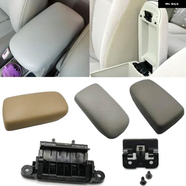 自動車 コンソール シート アームレスト ボックス カバー パネル ロックバックルラッチヒンジ トヨタ カローラ2007-13 カスタム パーツ アクセサリーAuto Console Seat Armrest Box Cover Panel...