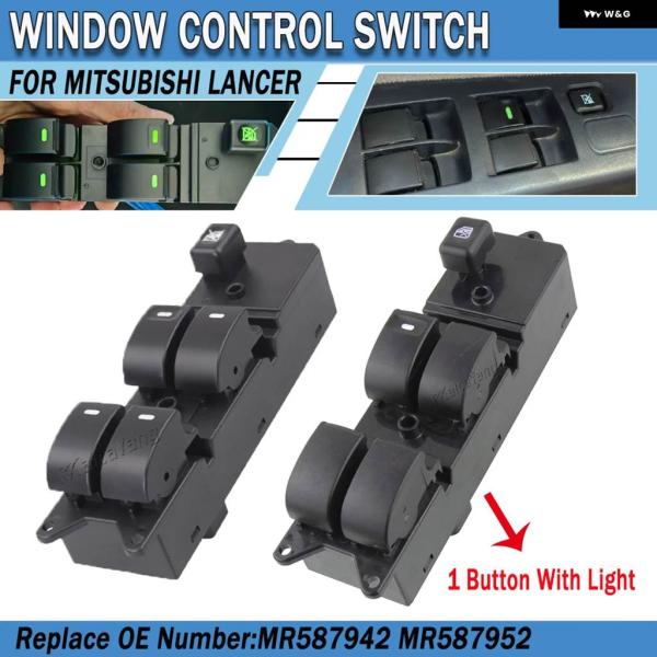 コントロール スイッチ MR587952 三菱 L200 パジェロ ランサー FENSTERHEBER SCHALTER EINHEIT FAHRERSEITE NEU カスタム パーツ アクセサリーControl Switches MR5...