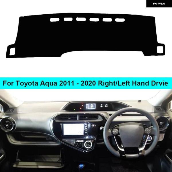 トヨタ アクア 2011-2019 2020 LHD RHD 2層式 カー ダッシュボード カバー カーペットケープ ラグ シェード パッド カーペット ダッシュマット サンシェード パッド カスタム パーツ アクセサリーToyota Aq...