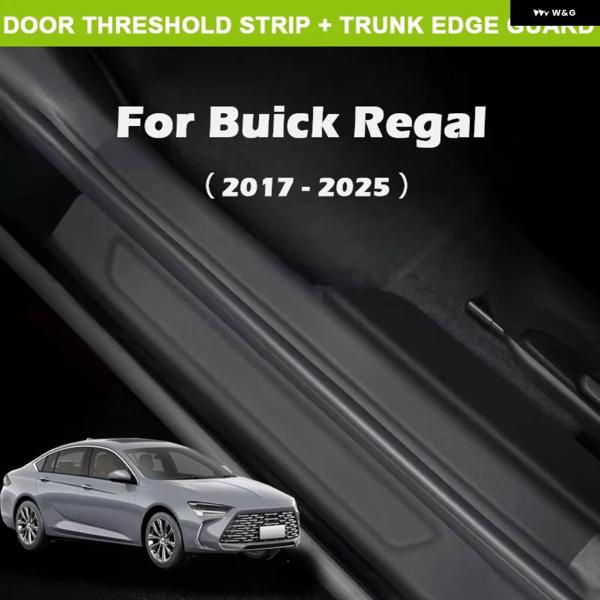 ビュイック リーガル 2017-2025 車ドアドアシル スカッフプレート ステッカー リア トランク 傷防止フィルム デコレーションアクセサリー カスタム パーツ アクセサリーBuick Regal 2017-2025 Car Door ...