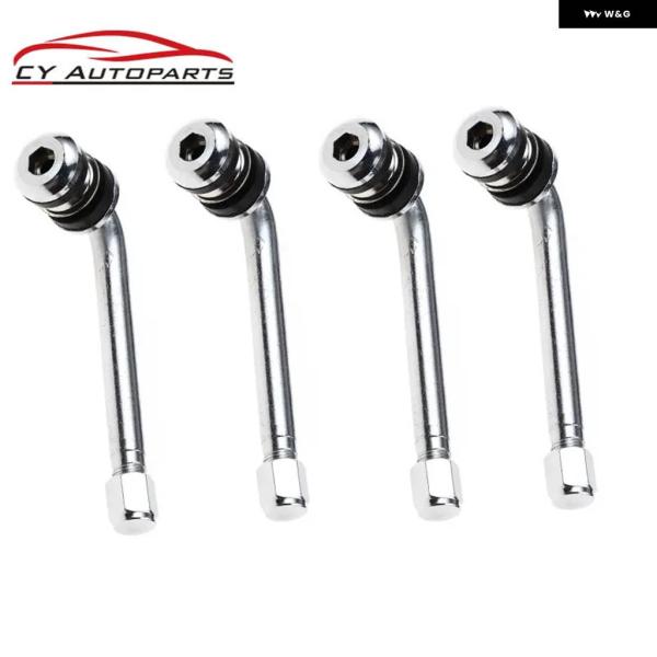 4個 タイヤ バルブ ステム 90度レンジ付き サイズXL TPMSセンサー バルブ カスタム パーツ アクセサリー4PCS/Lot Tire Valve Stems 90 Degree Angled Size XL TPMS Sensor...