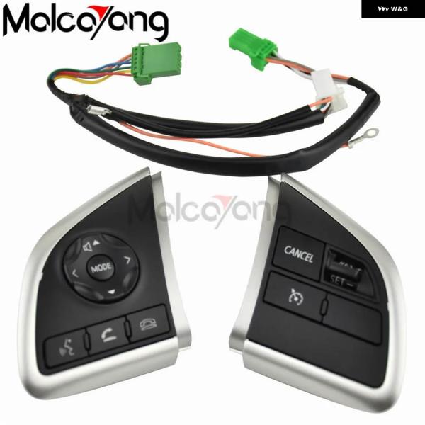 三菱 L200 2015 エクリプスクロス 2016-2018 ステアリングホイール クルーズ コントロール ボタン リモート コントロール ボリューム ボタン カスタム パーツ アクセサリーMitsubishi L200 2015 Ecl...