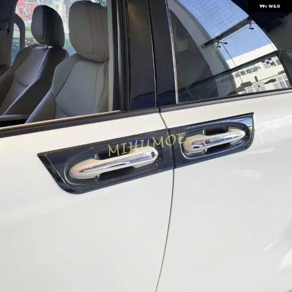 トヨタ シエナ 2021-24 2025 ドアハンドル サラウンド スタイリッシュ トリム アクセサリー カーボン カスタム パーツ アクセサリーToyota Sienna 2021 2022 2023 2024 2025 Door Han...