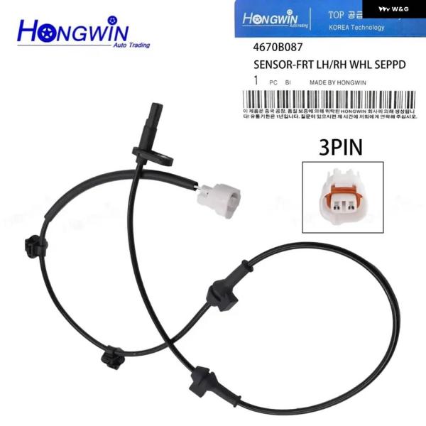 1/2PCS フロント右左 ABSスピード センサー 4670B087 三菱 ミラー ジュ G4 2014-2021 カーボナイトエディション DE ES GT LE RF SE カスタム パーツ アクセサリーHigh-concerned ...