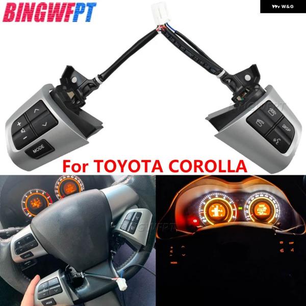 スイッチ トヨタ COROLLA A*DE150 N*DE150 NR*E150 ZR*E15 ZZ*E150 2010-2013 ステアリングホイール オーディオ コントロール ボタン 8425002230 カスタム パーツ アクセサリー...