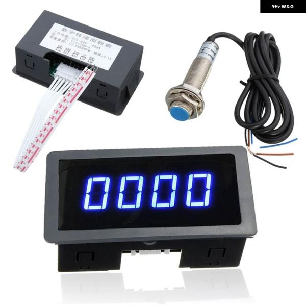4デジタルLEDブルーグリーンタコメーターゲージRPMスピード メーター ホール近接スイッチセンサーNPN 12Vアクセサリータコメーターセット カスタム パーツ アクセサリーBrand Name:BEJIXIONGOrigin:Mainl...