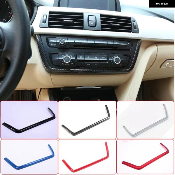 ABS 車内センター コントロール CD パネル フレーム カバー ステッカー トリム BMW 3 4シリーズ 3シリーズ GT F30 F36 316 318 320 2013-2019 カスタム パーツ アクセサリーHigh-conce...