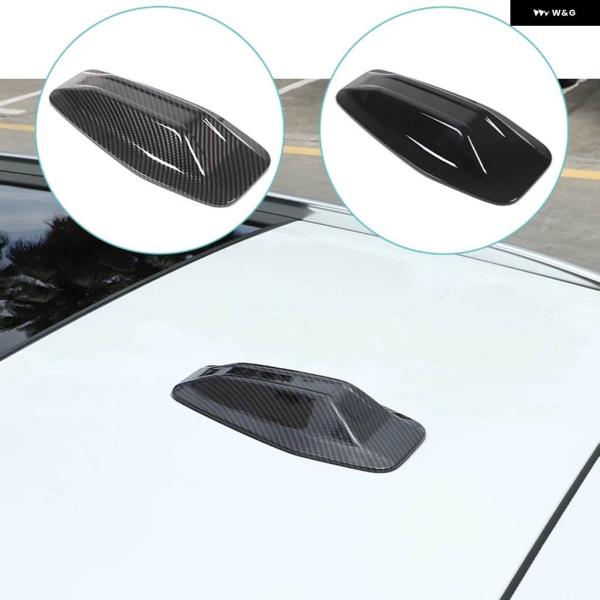 ABS製カーシャークフィンアンテナカバー トリム BMW G26 / I4 / ACTIVE TOURER U06 / X1 U11 2021 ラジオ 信号ベース ステッカー カーボン カスタム パーツ アクセサリーExternal Tes...