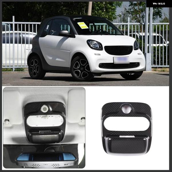 ABS製 車読書灯カバー トリム 内装ルーフランプ フレーム 自動車アクセサリー メルセデス ベンツ スマート 453 フォーツー 2016-2021 カスタム パーツ アクセサリーItem Weight:102gExternal Test...