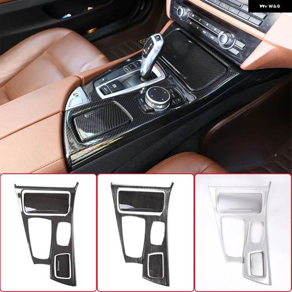 BMW 5シリーズ F10 520LI 525LI 530LI 11-17 車 ギア シフト ボックス 中央 コントロール マルチメディア パネル カバー ステッカー トリム アクセサリー カスタム パーツ アクセサリーHigh-conce...