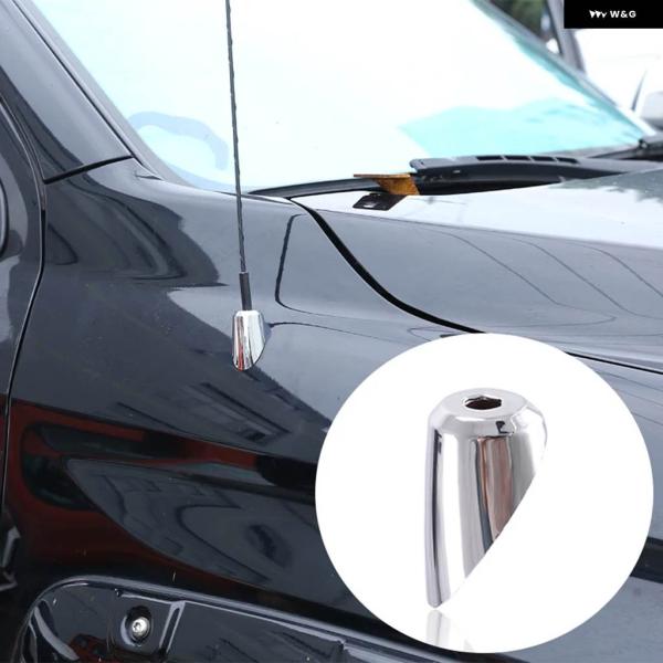 トヨタ タンドラ 2014-20 車アンテナベースデコレーションカバー トリム ABS 光沢シルバー 外装 アクセサリー カスタム パーツ アクセサリーExternal Testing Certification:iso9001Model ...