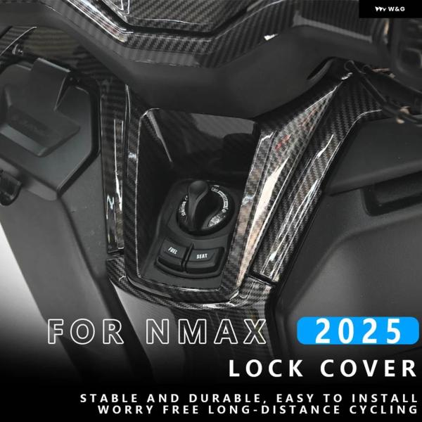 ヤマハ NMAX 2025 バイク アクセサリー 装飾 カバー プラスチック カバー ターボ 水転写プリント ロックカバー カスタム パーツ アクセサリーProtective parts:OtherHigh-concerned chemic...