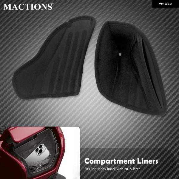 オートバイ フェアリング グローブ ボックス コンパートメントライナーツール ボックス 収納 バッグインサートインナー パッド ハーレー ツーリング ロードグライド FLTRX15以降 カスタム パーツ アクセサリーHigh-concern...