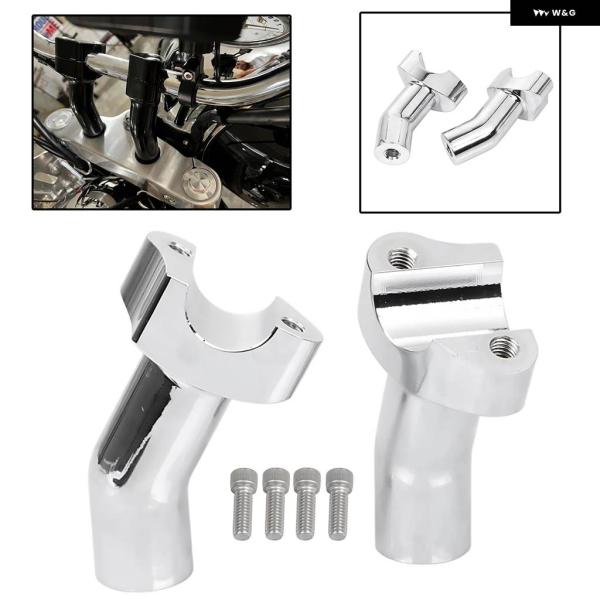 CNC オートバイ 3.5インチ プルバック ハンドルバー ライザー クローム ハーレー スポーツスター ダイナ ソフテイル FXST ファットボーイ ロードグライド キング FLTR FLHR カスタム パーツ アクセサリーHigh-co...