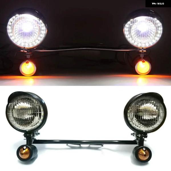 オートバイ LEDパッシングウィンカーエンジェルアイ ライトバー カワサキ バルカン VN 700 800 900 1500 1600 1700 2000 クルーザー カスタム パーツ アクセサリーHigh-concerned chemic...