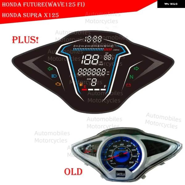 ホンダ フューチャーウェーブ125FI WAVE125 I スープラX 125 FI オートバイ LEDオドメーター タコメーター スピード メーター 計器 インジケーター カスタム パーツ アクセサリーHigh-concerned che...