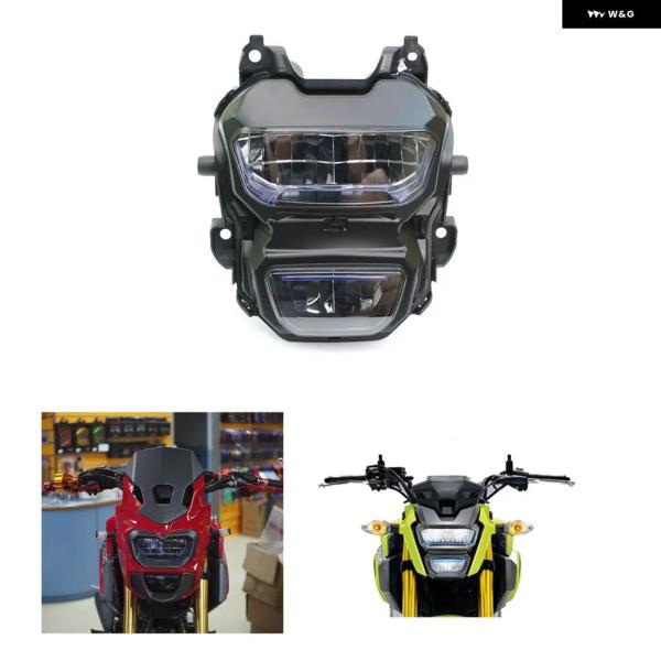 バイク フロントライト ヘッドライト ウインドシールド LED ランプ ホンダ GROM MSX125SF 2016 2017 2018 MSX125 2018 MONKEY M3 M5 カスタム パーツ アクセサリーHigh-concer...