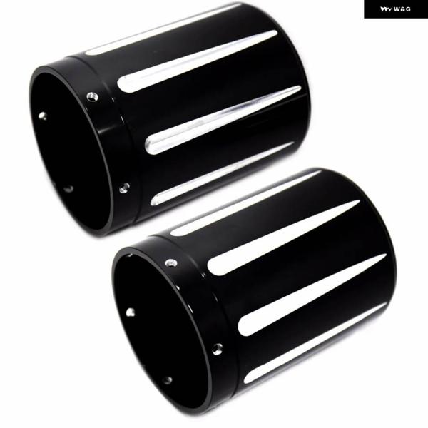 4 1/2インチ ブラック シャローカット エキゾーストチップ VICTORY HARDBALL VISION クロスカントリー ロードモデル カスタム パーツ アクセサリーProtective parts:OtherHigh-concer...