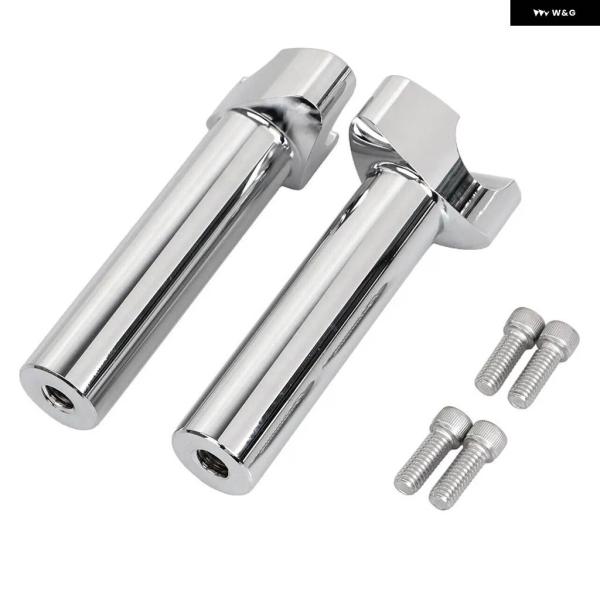 オートバイ 6.5インチ ハンドルバー ライザー クローム ハーレー 1インチ バー ダイナ ワイド スーパーグライド FXDWG FXD ローライダー FXDL スポーツスター ソフテイル カスタム パーツ アクセサリーHigh-conc...