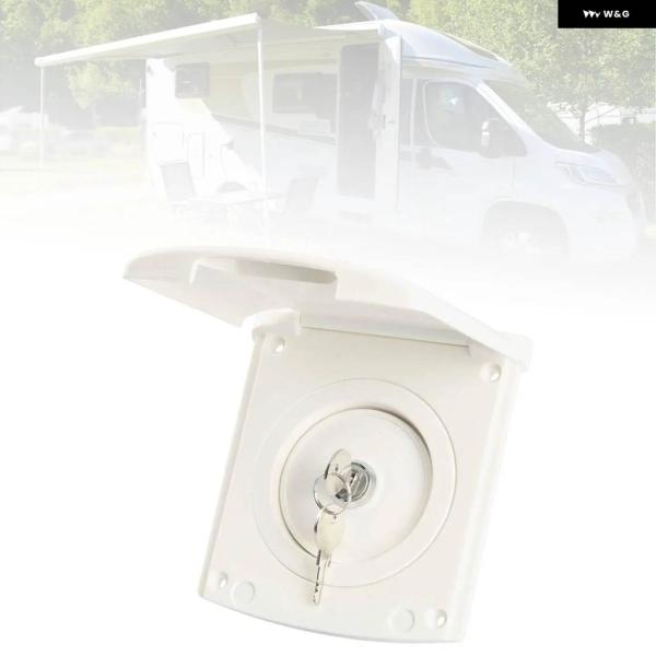 RV給水口 重力式給水口 ロック可能 ABS樹脂 防水 トレーラー給水 キャンピングカー 船舶用 カスタム パーツ アクセサリーHIGH-CONCERNED CHEMICAL:NONEBRAND NAME:SONONIAORIGIN:MAI...