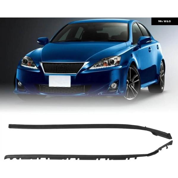 2PCS カーウィンドウシール ウェザーストリップ トリム レクサス IS250 IS350 IS F ドアモールディング ラバーストリップ 75551-53020 75552-53020 対応 カスタム パーツ アクセサリーHIGH-CO...