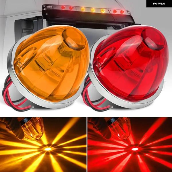 2個 4インチ スイカライト LED サイドマーカー インジケーター ウィンカー ブレーキランプ アンダーグローホイールライト セミ トラック トレーラー RV カスタム パーツ アクセサリーHIGH-CONCERNED CHEMICAL:...