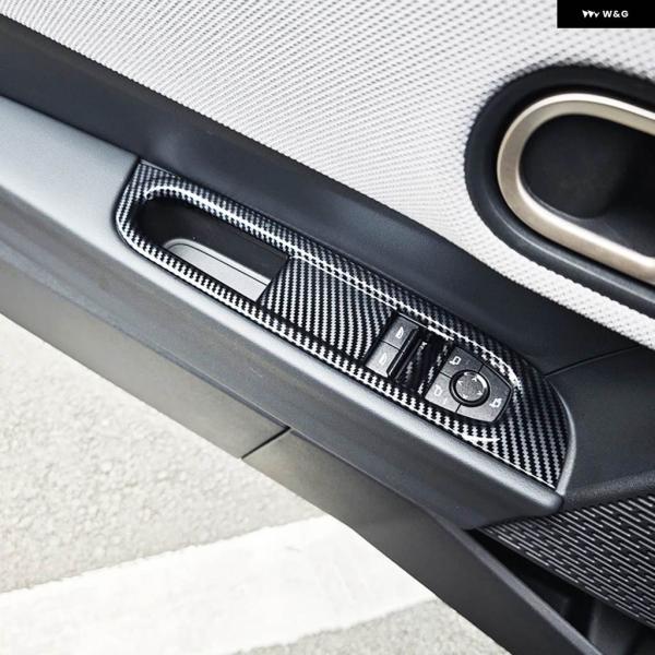 LHD BMW MINI ACEMAN F65 F66 F67 2025 2026 カーボン スタイル パワーウィンドウ リフト スイッチ ボタン パネル カバー トリム カー スタイリング カスタム パーツ アクセサリーHIGH-CONC...