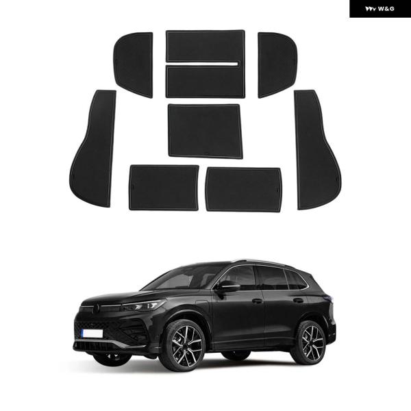 車ドア溝マット フォルクスワーゲン ティグアン 3 III 2024 - 2026 滑り止め パッド 自動車内装 VW ティグアン 3 2026 アクセサリー カスタム パーツ アクセサリーHIGH-CONCERNED CHEMICAL:N...