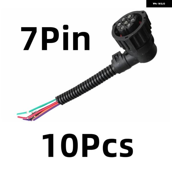 10個 7ピンコネクタプラグ スカニア メルセデス ベンツ アクトロス MAN ボルボ トラック テールライト ソケットアダプタ ハーネス 配線 カスタム パーツ アクセサリーHIGH-CONCERNED CHEMICAL:NONEWIRE...
