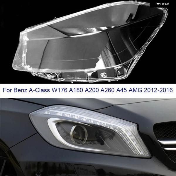 メルセデス ベンツ W176 2012 - 16 A クラス A180 A200 A260 A45 AMG フロントカー ヘッドライト カバー レンズ シェルランプカバー カスタム パーツ アクセサリーHIGH-CONCERNED CHEM...