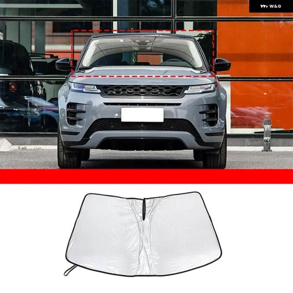 ランドローバー イヴォーク 2019 シルバーテープ カー スタイリング フロントガラス 紫外線防止サンシェード 車内アクセサリー 1個 カスタム パーツ アクセサリーHIGH-CONCERNED CHEMICAL:NONEEXTERNAL...