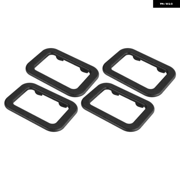 51211876043 4個 インテリア ドアハンドル トリム ベゼル フレーム ブラック プラスチック BMW E30 E28 E23 E24 318I 325E 524TD 533I カスタム パーツ アクセサリーHIGH-CONCER...