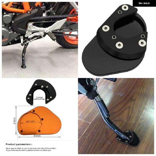 KTM 390 デューク 250 200 125 DUKE390 ABS RC390 RC200 RC125 2014-2016 オートバイ サイド スタンド 引き伸ばしエクステンダー 延長 ワイドナー カスタム パーツ アクセサリーPro...