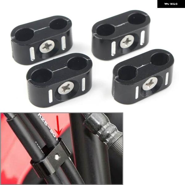 バイクブレーキスロットル ケーブル ワイヤーライン クリップ ホルダー クランプ ハーレー 1984年以降 CNCアルミ 汎用 4個 カスタム パーツ アクセサリーProtective parts:OtherHigh-concerned c...