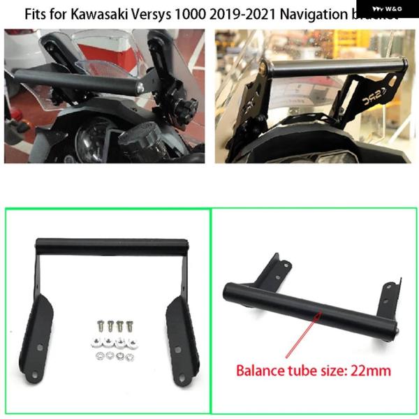 カワサキ ヴェルシス 1000 SE LT ABS KLZ1000 2019-2024 オートバイ スマートフォンGPSナビゲーション ホルダー アダプター プレート ブラケット カスタム パーツ アクセサリーProtective part...