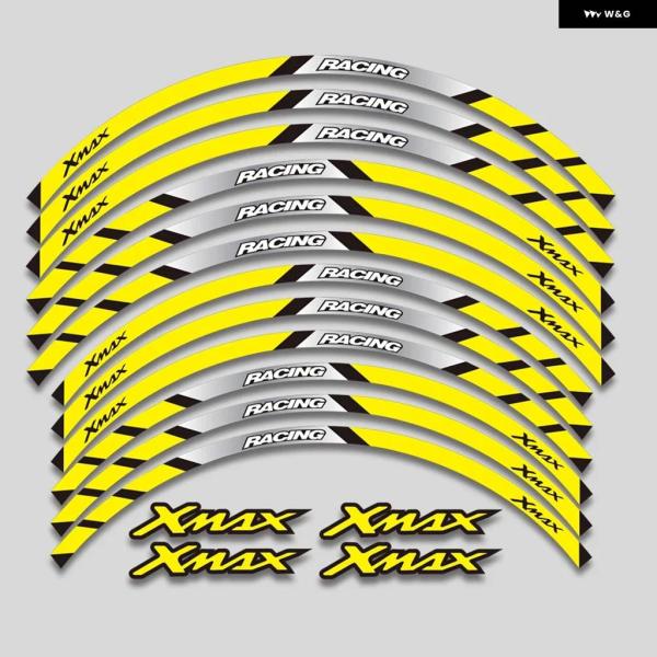ヤマハ XMAX300 XMAX250 XMAX125 250 125 オートバイ アクセサリー ステッカー ホイール ハブ 反射ストライプテープ リム デカール カスタム パーツ アクセサリーHigh-concerned chemical...