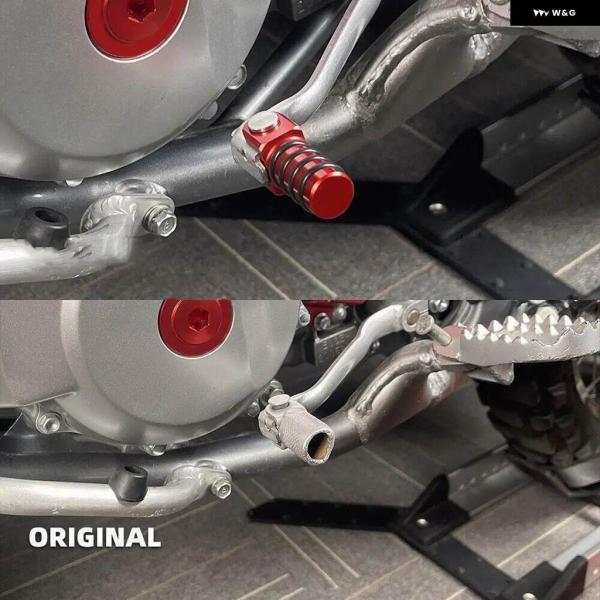 CNC リアクリート ブレーキステップペダル シフト レバー トゥペグ ホンダ XR400R 1996-2004 XR 400 R CNC リアクリート ブレーキステップペダル シフト カスタム パーツ アクセサリーProtective p...