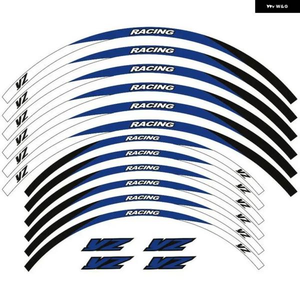 ホイールハブ ステッカー リムタイヤ デカール 反射 ステッカー ストライプテープセット ヤマハ YZ 125 125X 250 250X 250F 250FX 450F 450FX カスタム パーツ アクセサリーHigh-concerne...