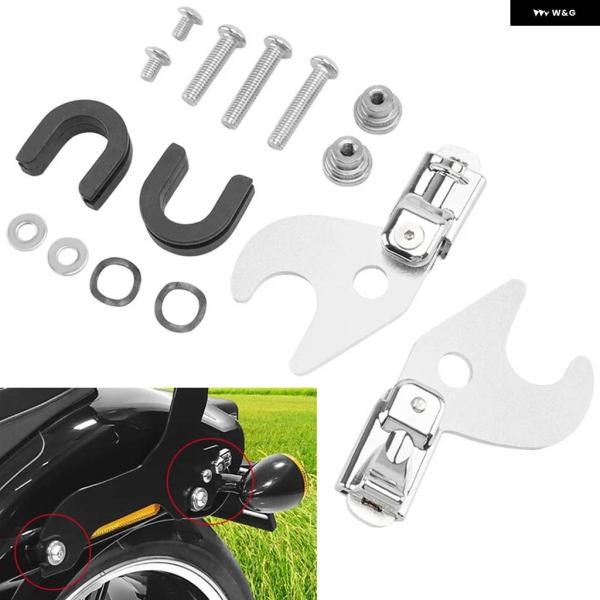 1セット オートバイ アクセサリー リアバックレスト クイックリリースハードウェアキット ハーレー ソフテイル スリム ストリート ボブ デラックス FXBB 2018-UP カスタム パーツ アクセサリーHigh-concerned ch...